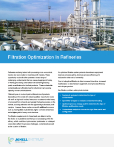 Hydrocracking Filters | Feed Filters | Jonell Systems